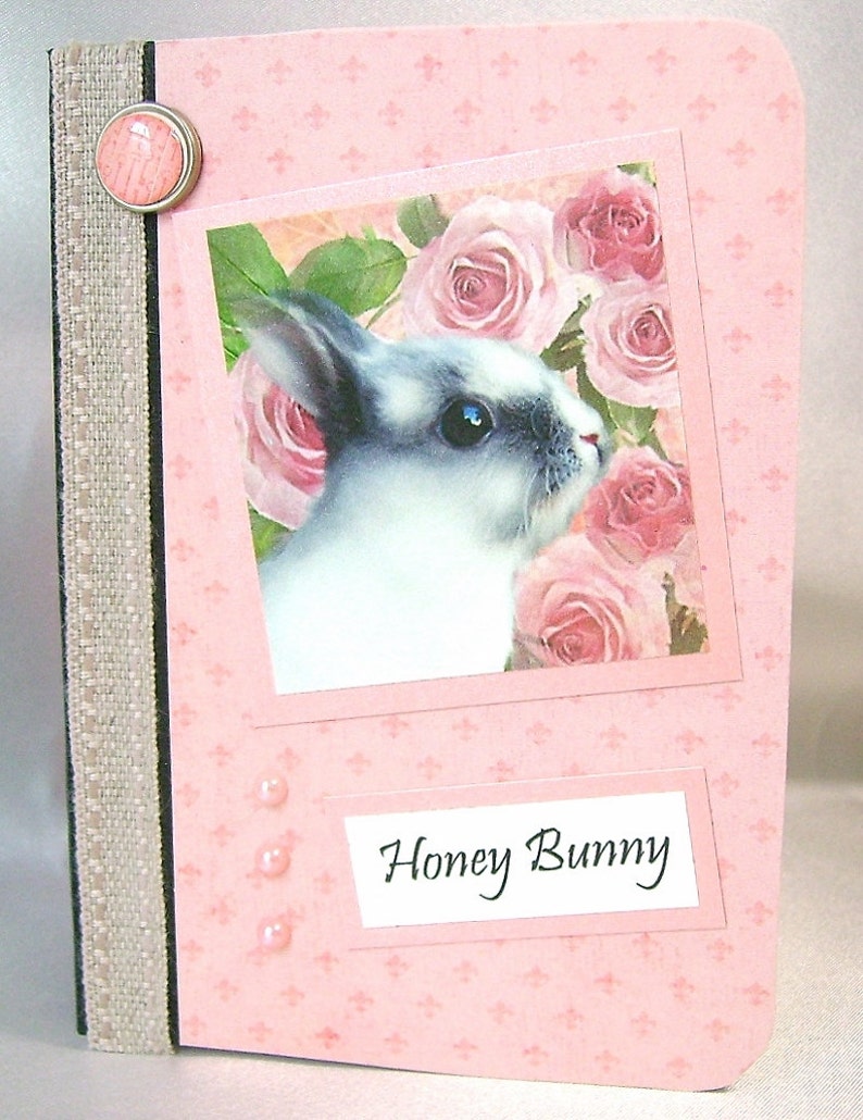Mini pink note book Baby bunny notebook Honey bunny mini | Etsy