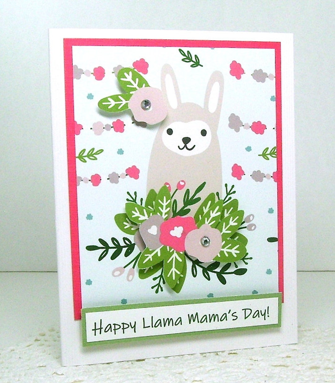 Llama Mothers Day Card, Moms Day Card, Card for Mom, Mother Card, Llama ...