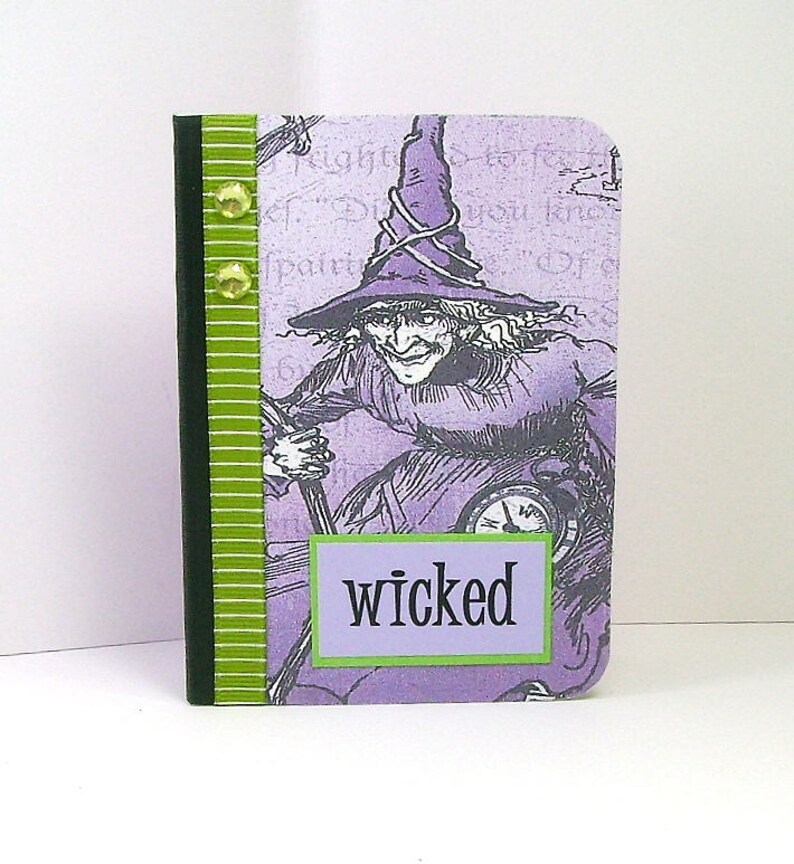 Witch notebook Wicked note book Mini notebook Wicked Witch | Etsy
