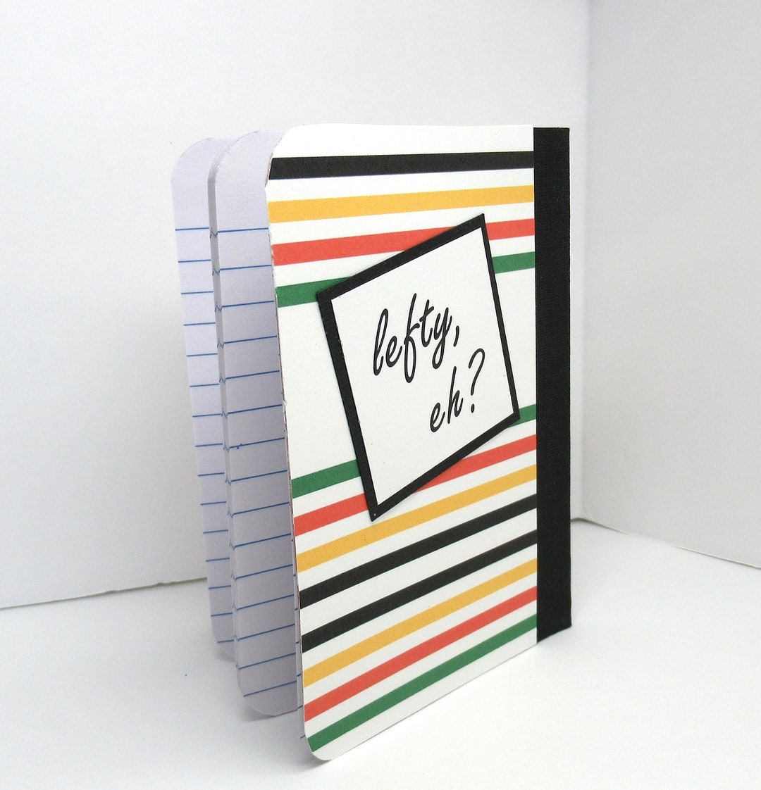 Lefty Note Book Left Handed Notebook Canada Theme Hudson - Etsy