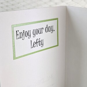 Left Handed Birthday Card, Lefty Birthday Card, Leftie Greeting Card ...