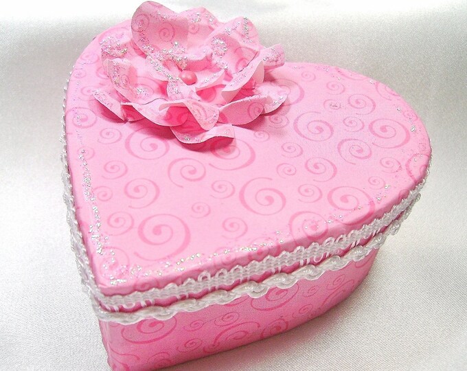 Heart Shaped Gift Box, I Love You Box, Wedding Box, Jewelry Keepsake ...