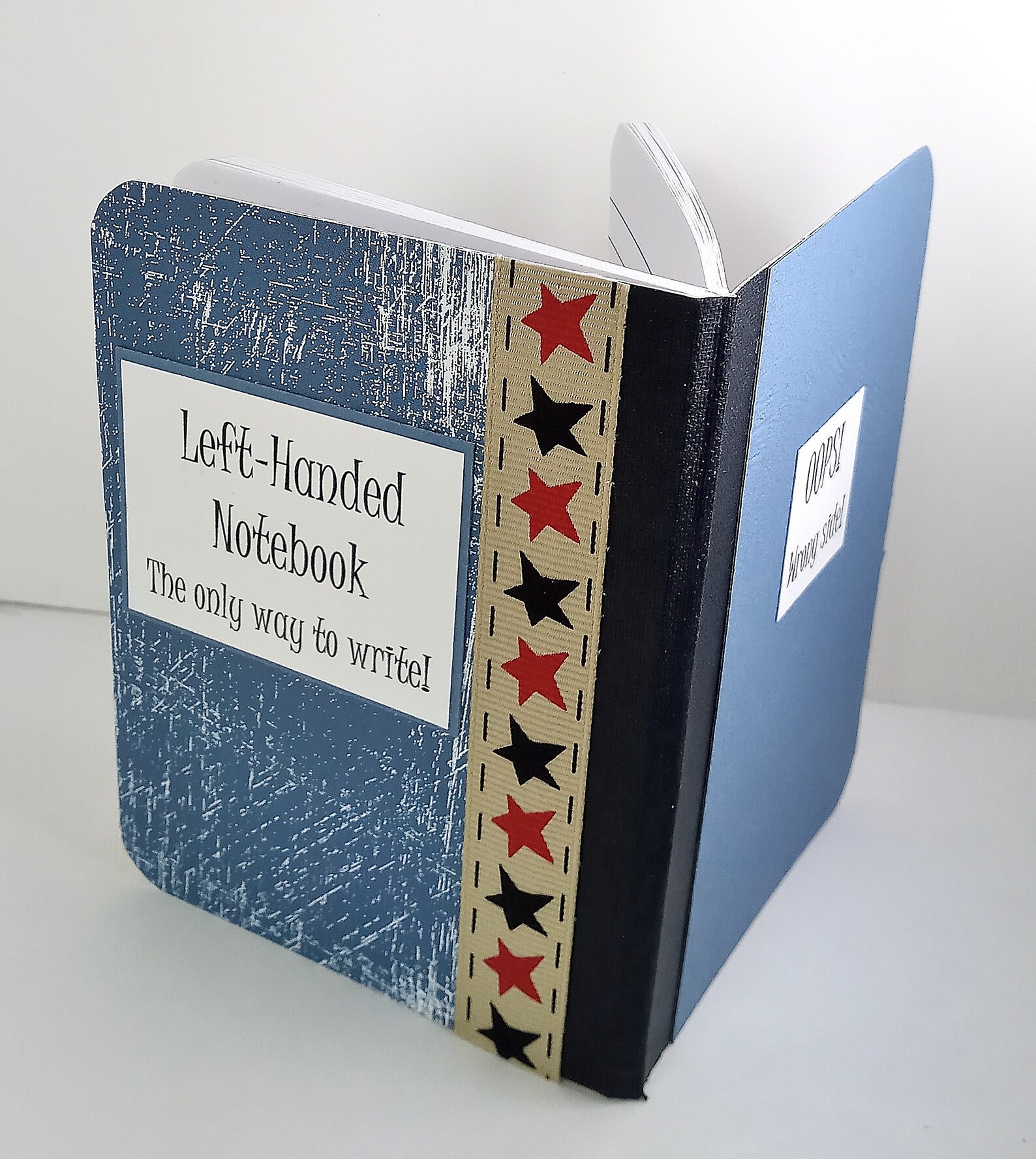 Lefty notebook Mini left handed notebook Pocket size notes | Etsy