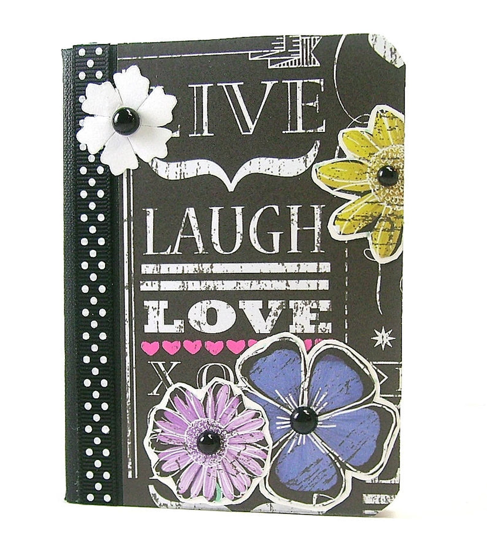 Chalkboard Note Book Pocket Notebook Mini Notes Live Laugh - Etsy