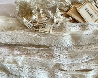 Assortment of 20 Vintage French Lace Salesman Samples Pieces Lot 7007 ...