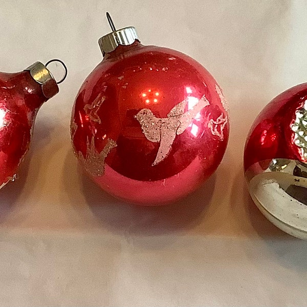 Red Mercury Glass - Etsy