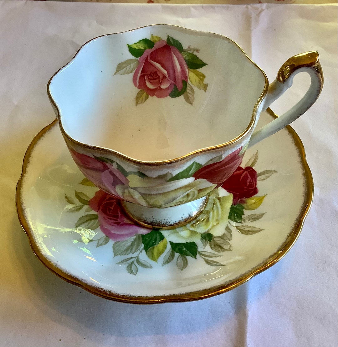 Vintage Queen Anne Lady Silvia Pattern Cup and Saucer - Etsy