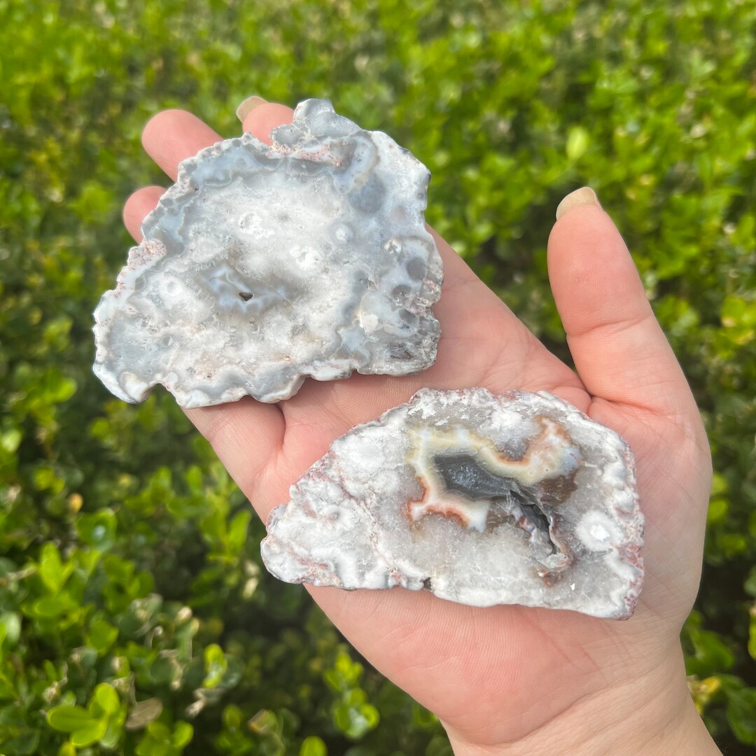 You Choose / Black Flower Agate Slab / Black Flower Agate Slice - Etsy