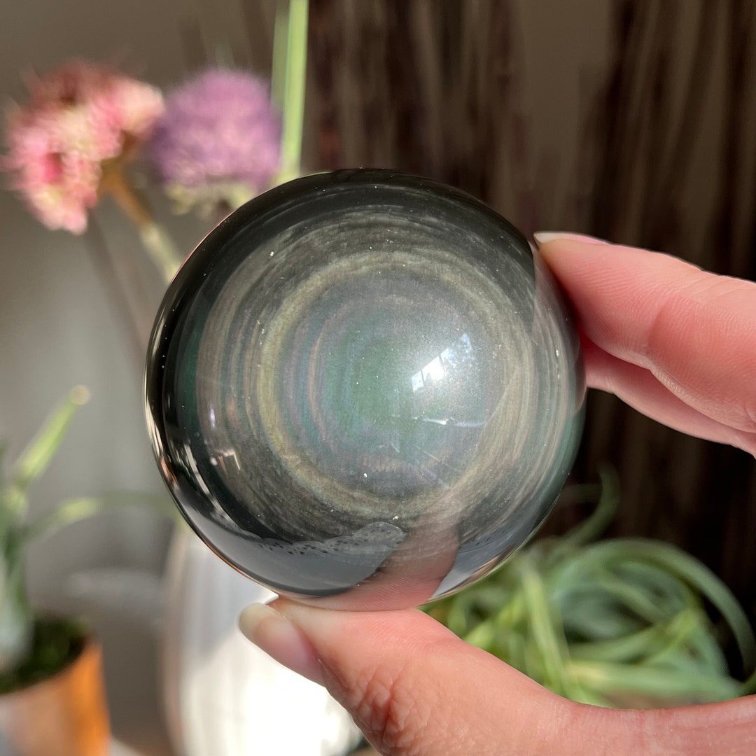Rainbow Obsidian Sphere 61.8mm - Etsy