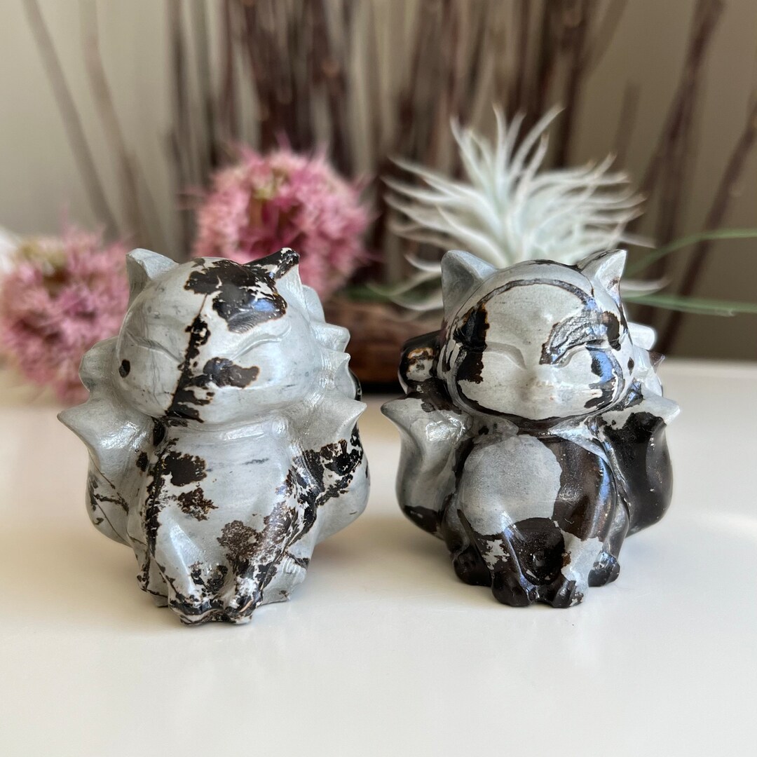 You Choose / Picture Jasper 9 Tail Fox Figurine - Etsy