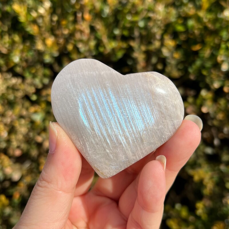 Moonstone Heart - Etsy