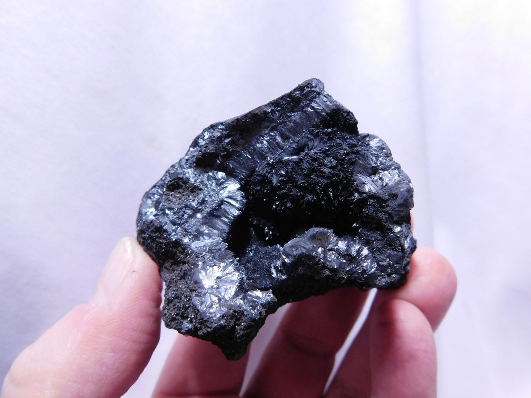 Velvety Pyrolusite Geode From Morocco - Etsy UK