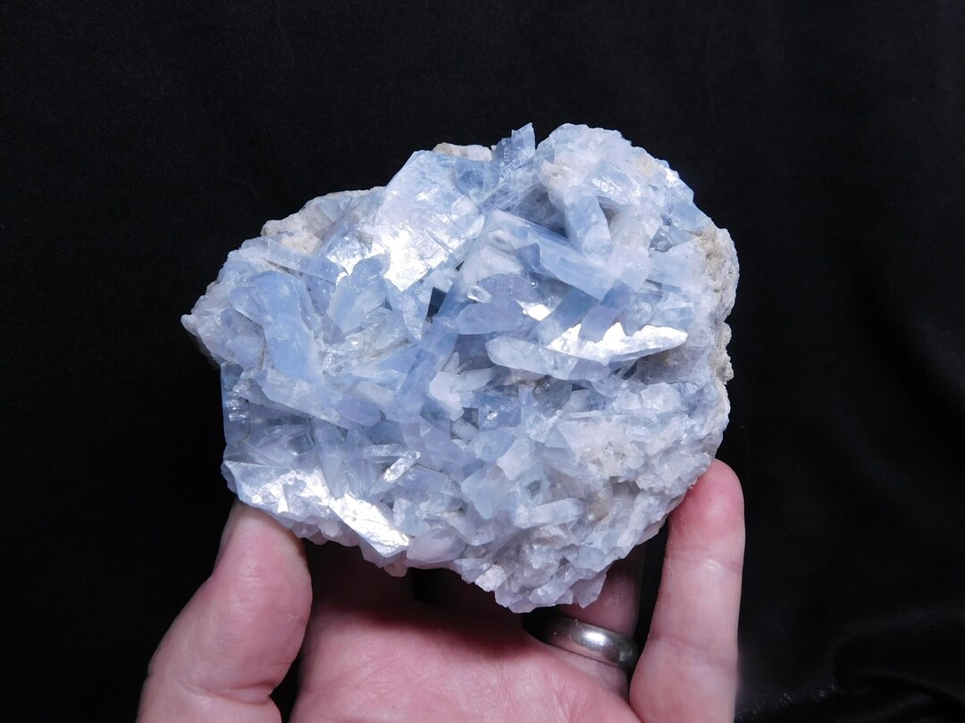 Large Cluster of Celestite From Clay Center, OH, 1 3/4 Lb. - Etsy
