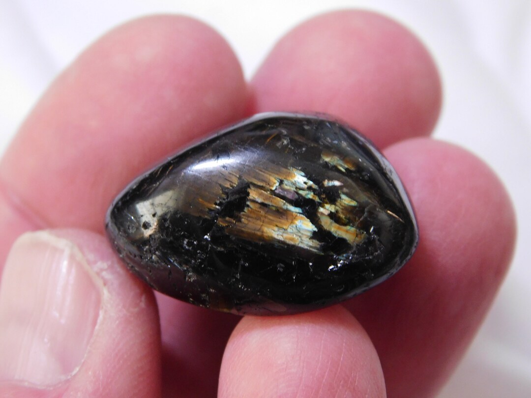 AUTHENTIC Tumbled Nuummite From Greenland 3 Sizes Available - Etsy