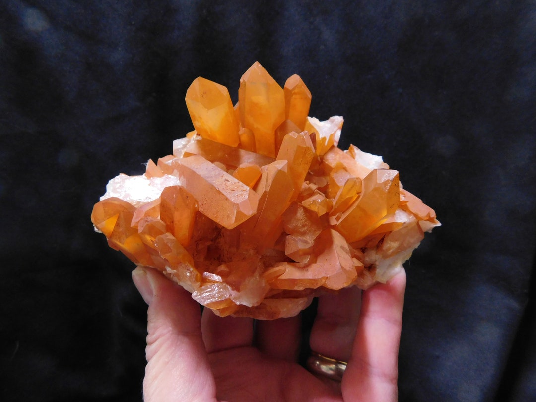 Pretty 1 Lb. Tangerine Crystal Cluster From Brazil - Etsy