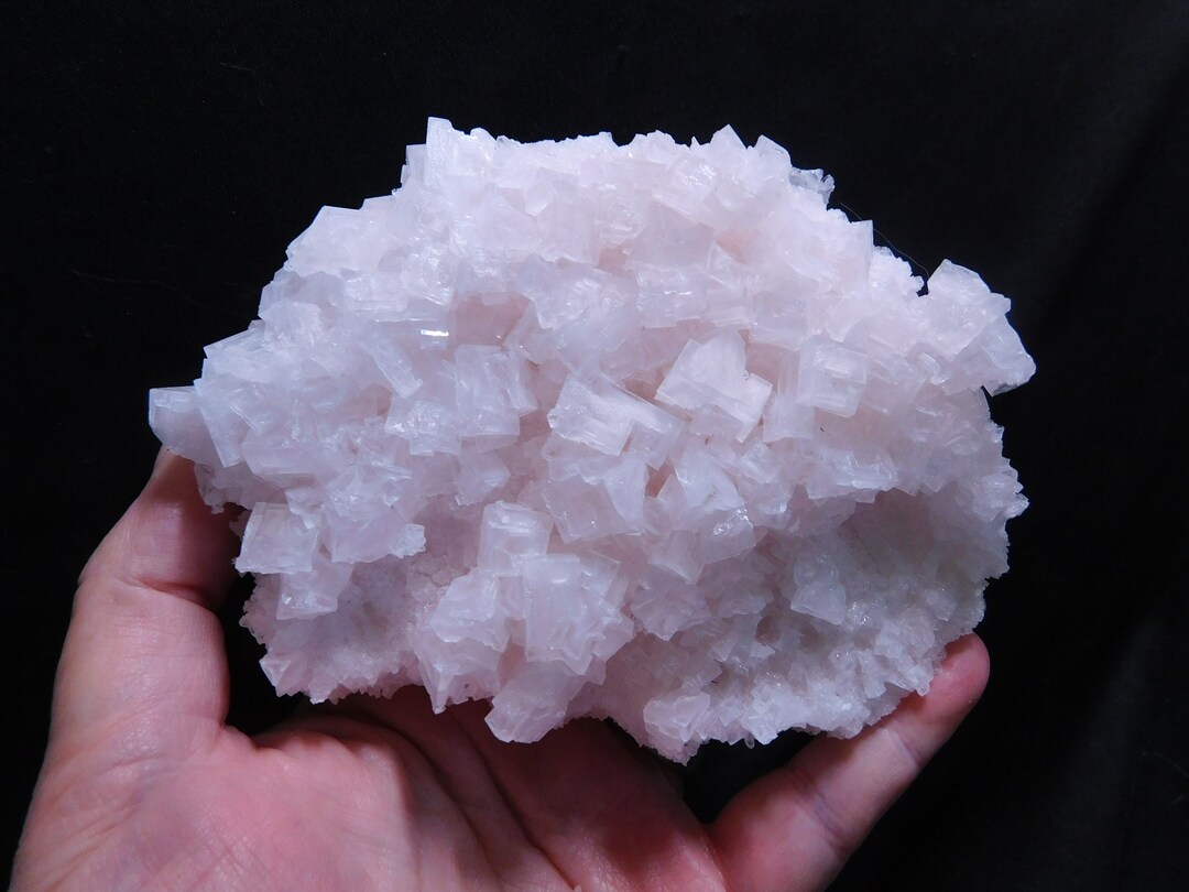 Gorgeous, Large Light Pink Halite Cluster, Halite, Salt Cluster, Raw ...