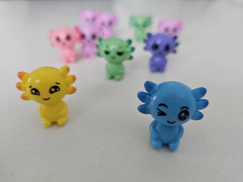 Axolotl Squishy Toy - 25 Pocket Pets - Cupcake Topper - Party Favor ...
