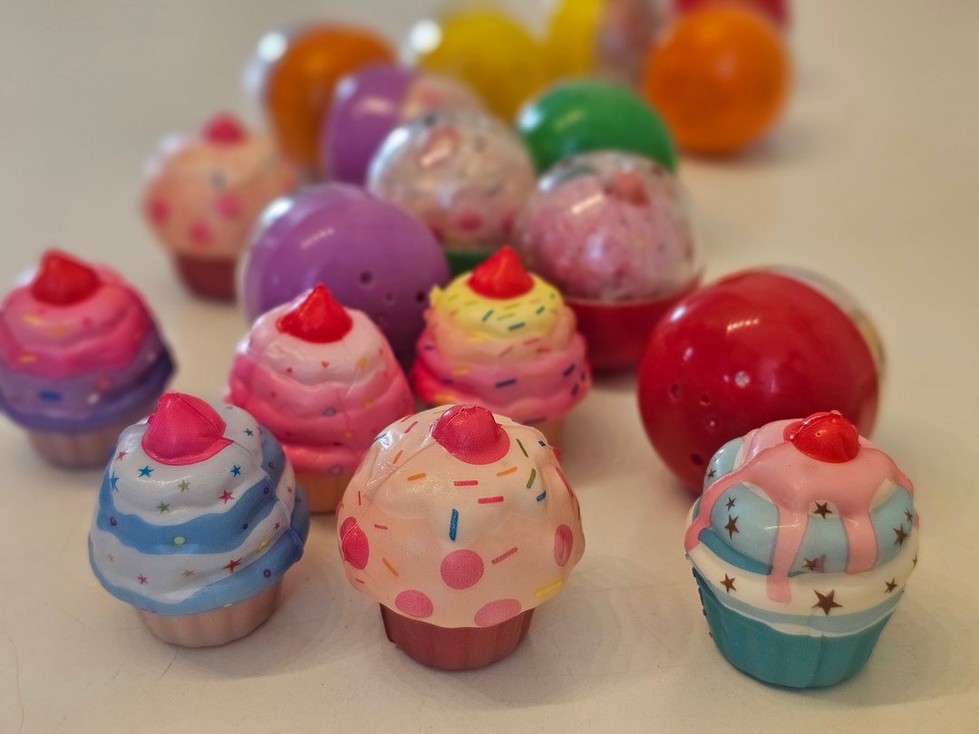 50 Cupcakes Squishy Toys Soft Squeeze Foam Anti-stress School Office ...