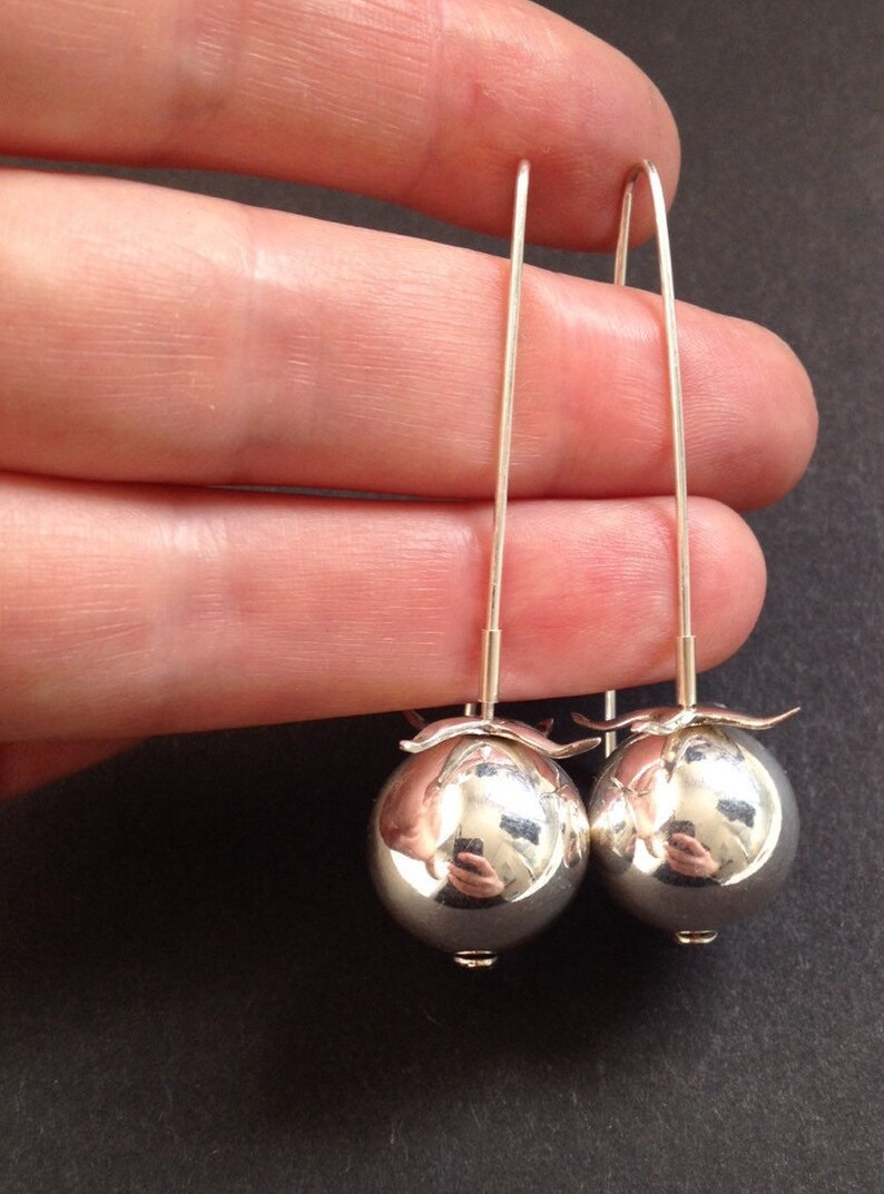 Sterling Silver Tomato Earrings - Etsy Australia