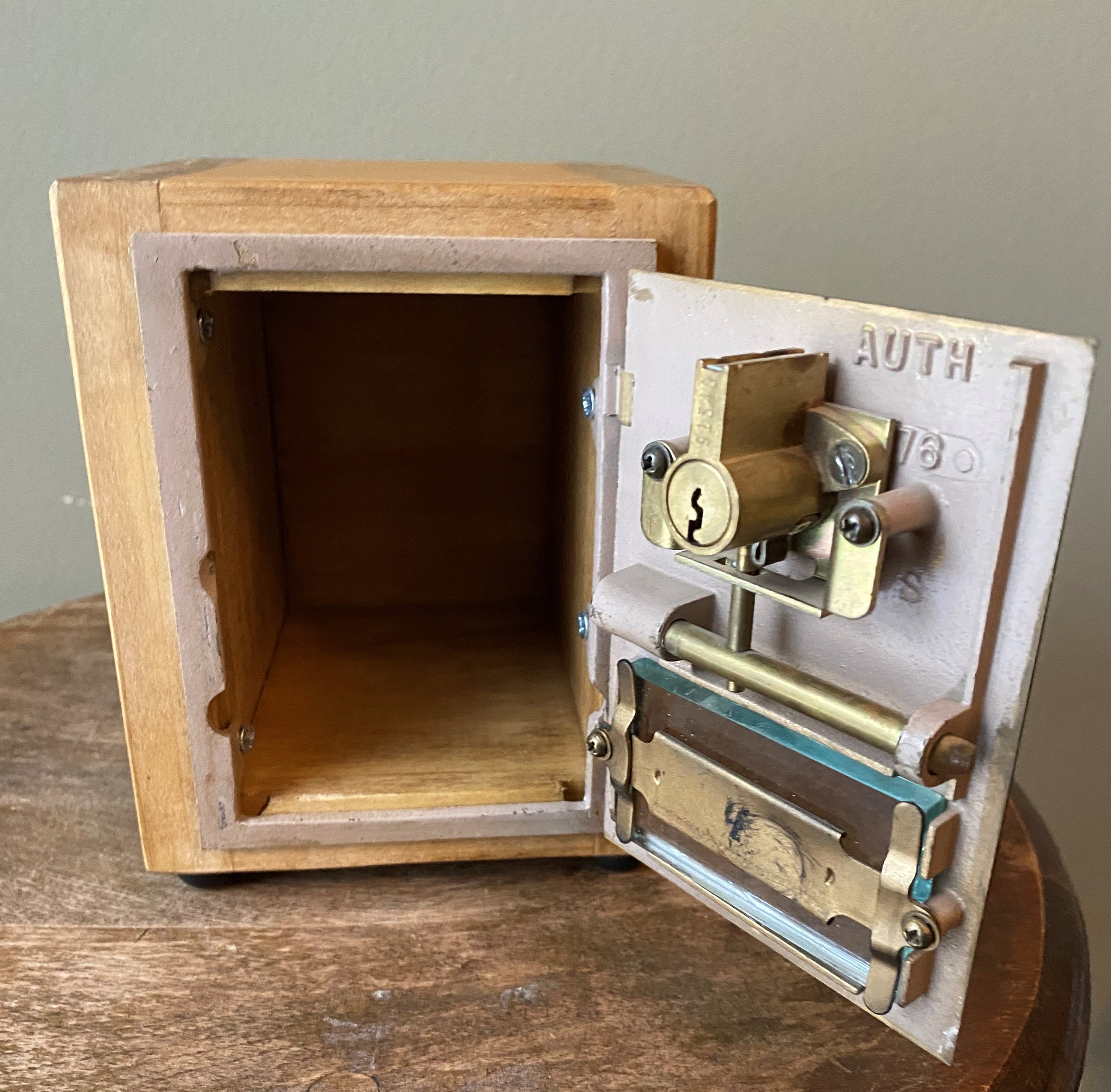 Vintage Lockable Wooden Post Office Box Bank Storage - Etsy