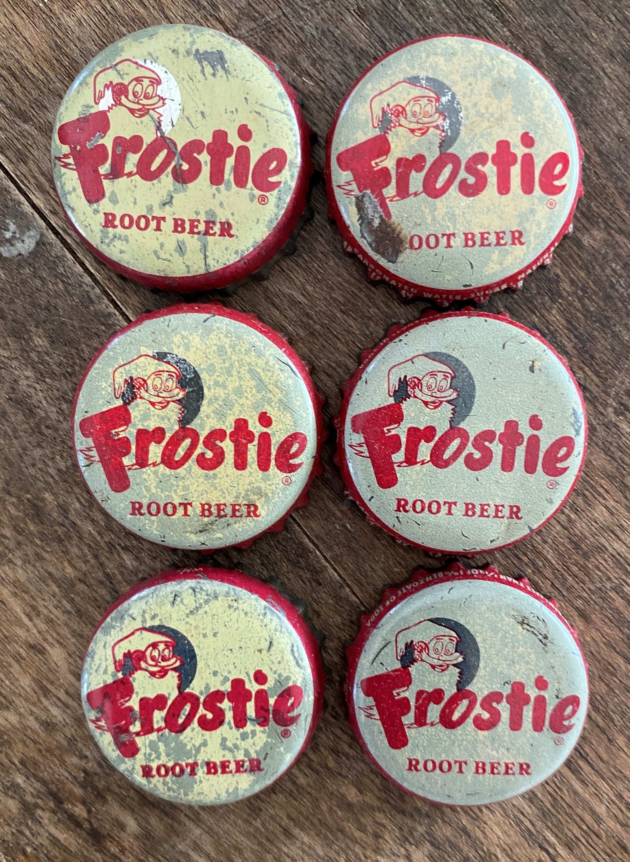 Vintage Frostie Root Beer Soda Bottle Cap With Cork Liner 1960's Set of ...