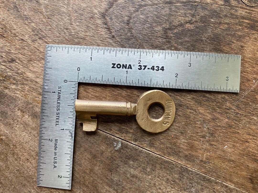 Beautiful Vintage Brass Barrel Key - Etsy