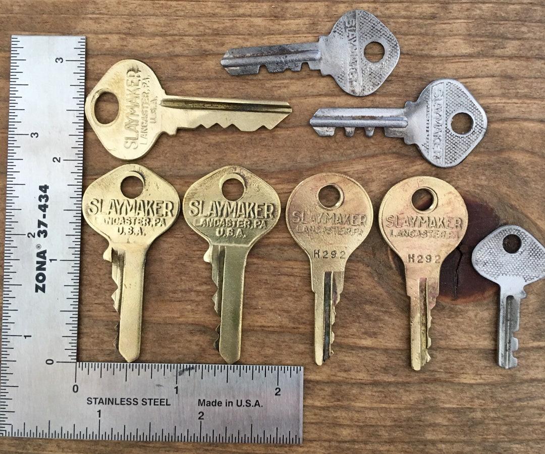 Set of 8 Assorted Vintage Slaymaker Keys - Etsy