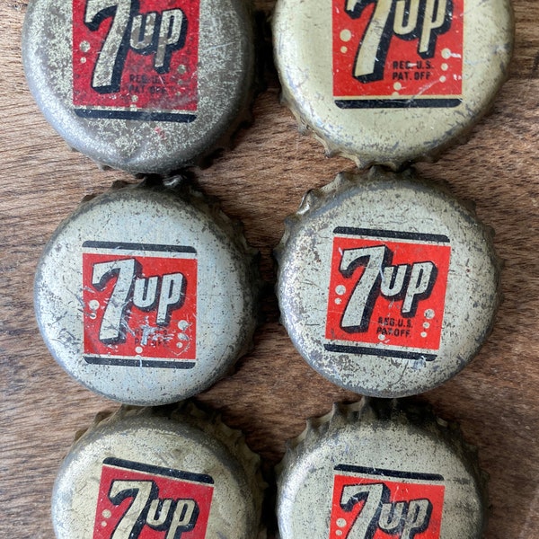 Vintage 7up Bottle Caps - Etsy