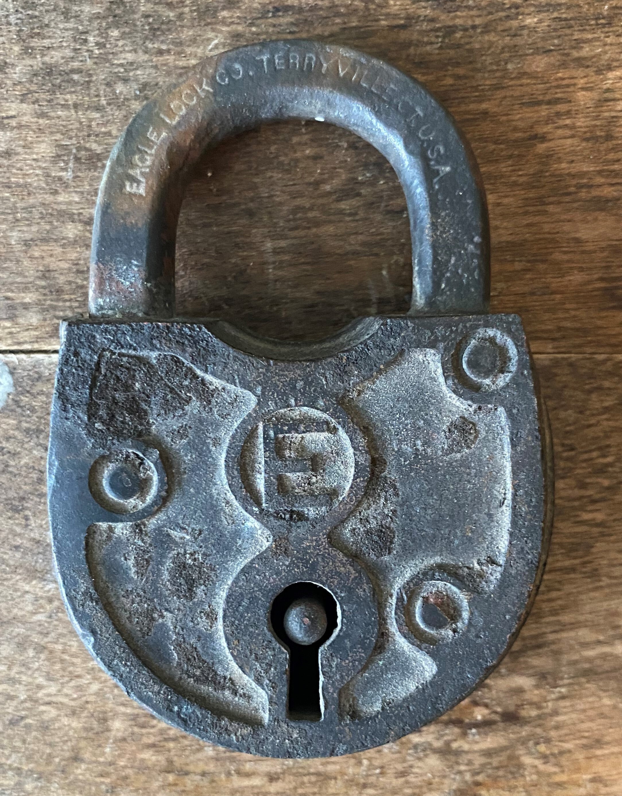Vintage Eagle Padlock No Keys - Etsy