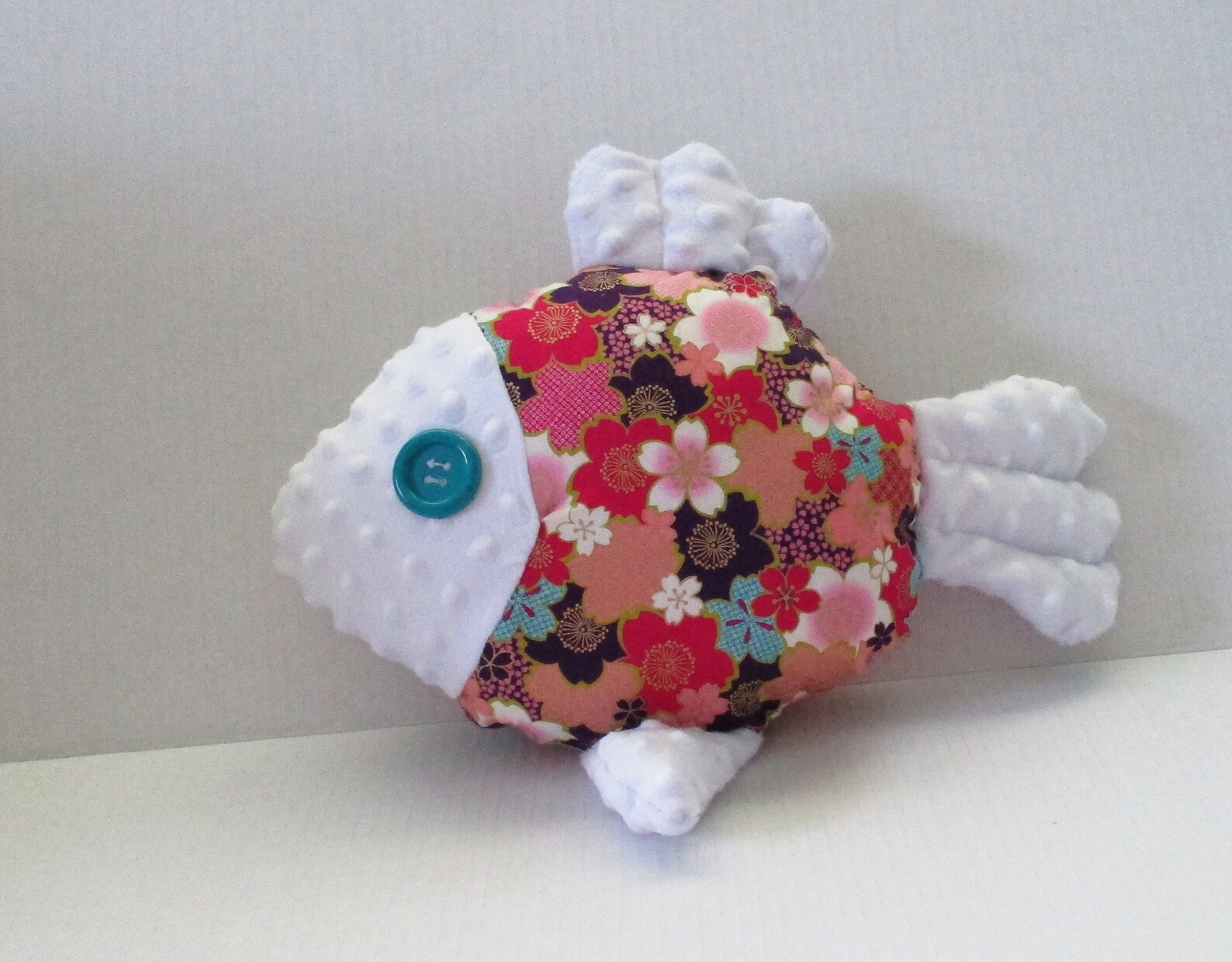 Fish Pillow Nautical Nursery Minky Fish Pillow Under the | Etsy