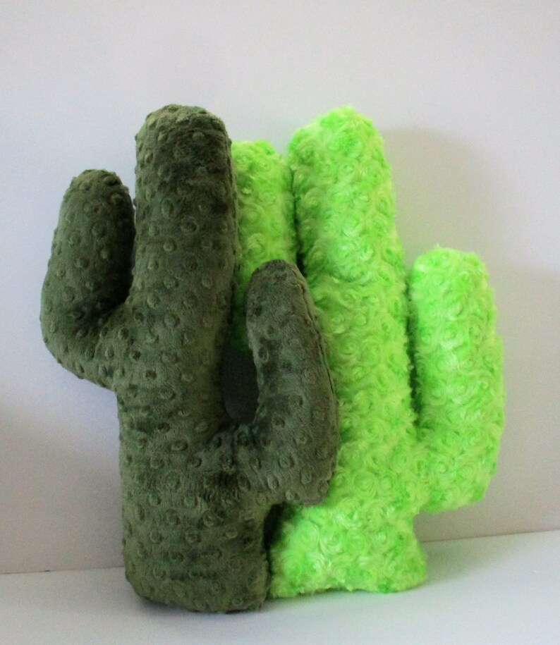 Cactus pillow minky plush cactus pillow throw cushion | Etsy
