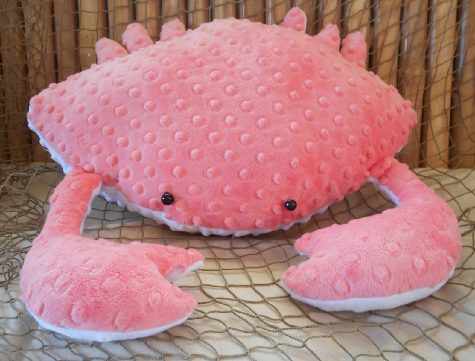 Crab Pillow, Nautical Decor, 3D Crab Pillow, Coastal Living, Beach ...