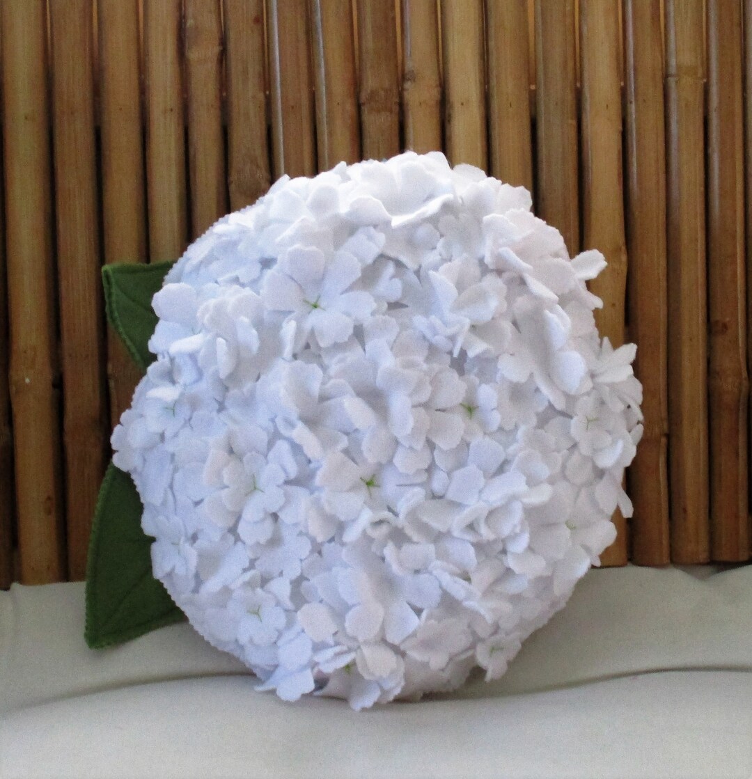 Hydrangea Flower Pillows, Flower Pillow, Baby Nursery Pillow, Throw ...