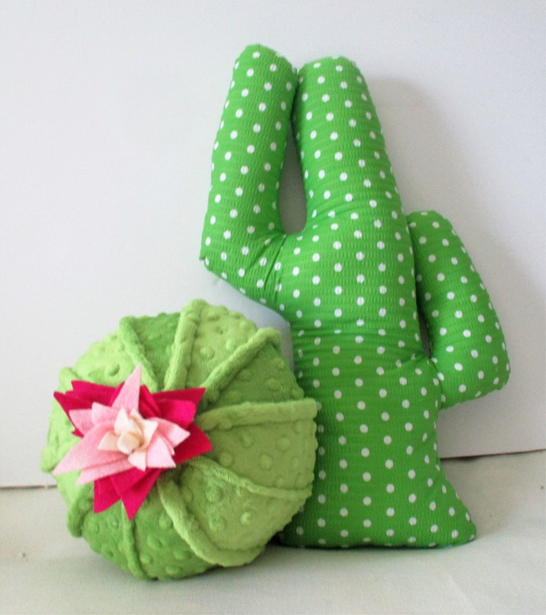 Round Cactus Pillow Succulent Pillow Plush Cactus Throw | Etsy