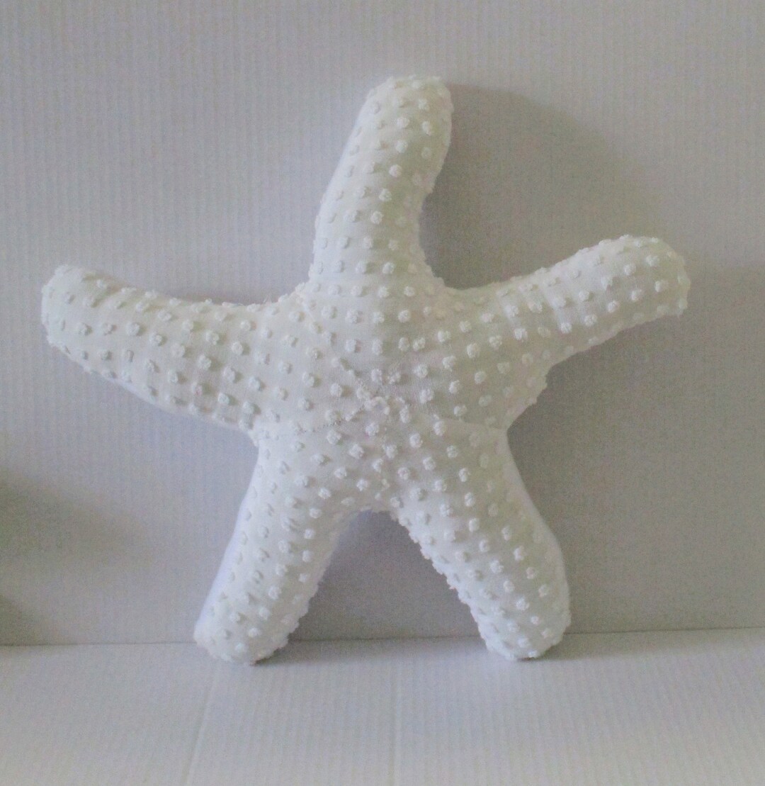 Nautical Decor, Starfish Pillow, Chenille Starfish, Coastal Living ...