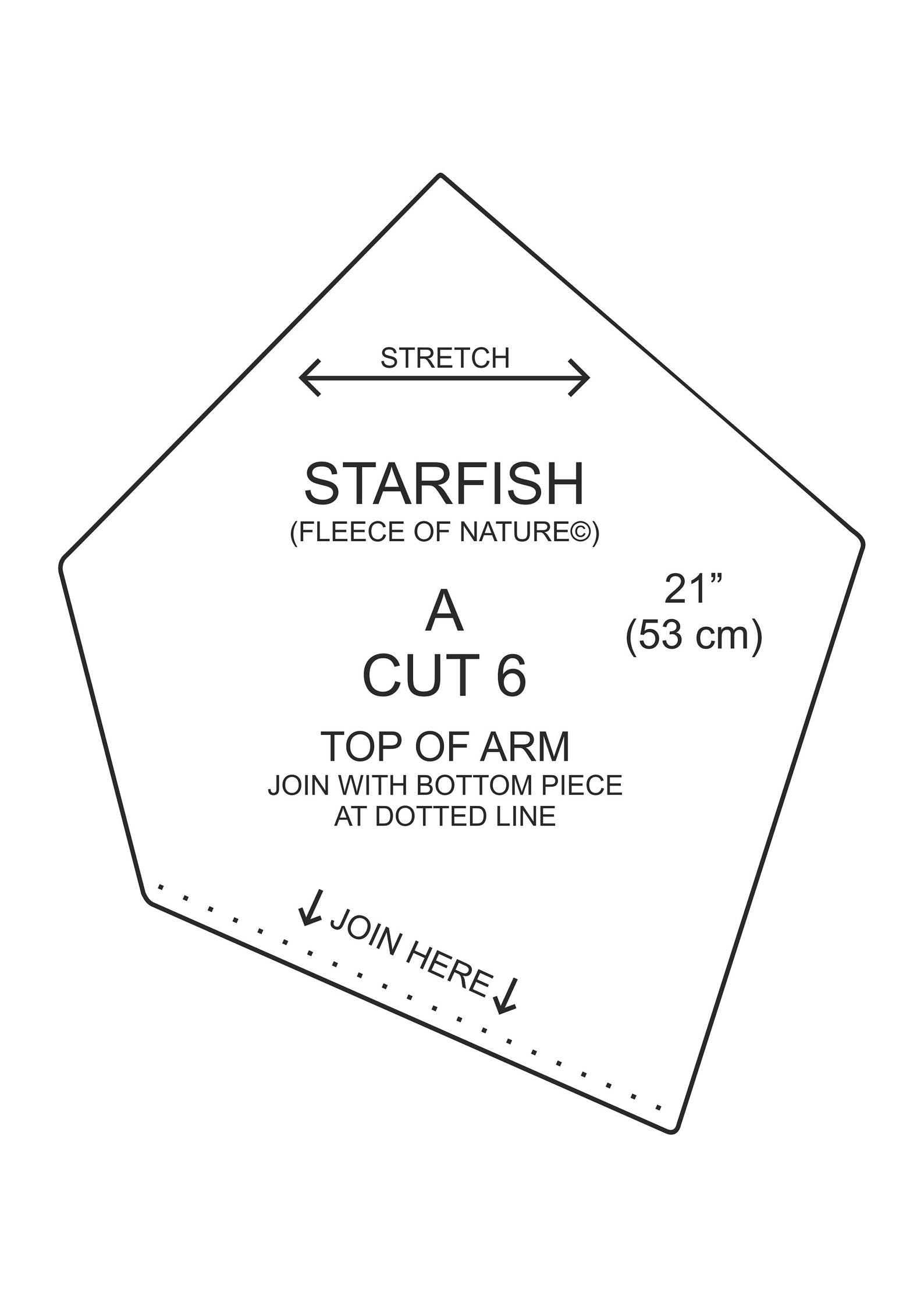 Starfish Sewing Pattern, PDF Sewing Pattern, Pillow Pattern, Minky Dot ...