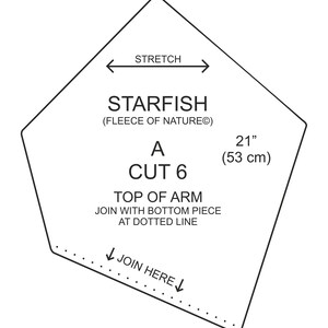 Starfish Sewing Pattern, PDF Sewing Pattern, Pillow Pattern, Minky Dot ...