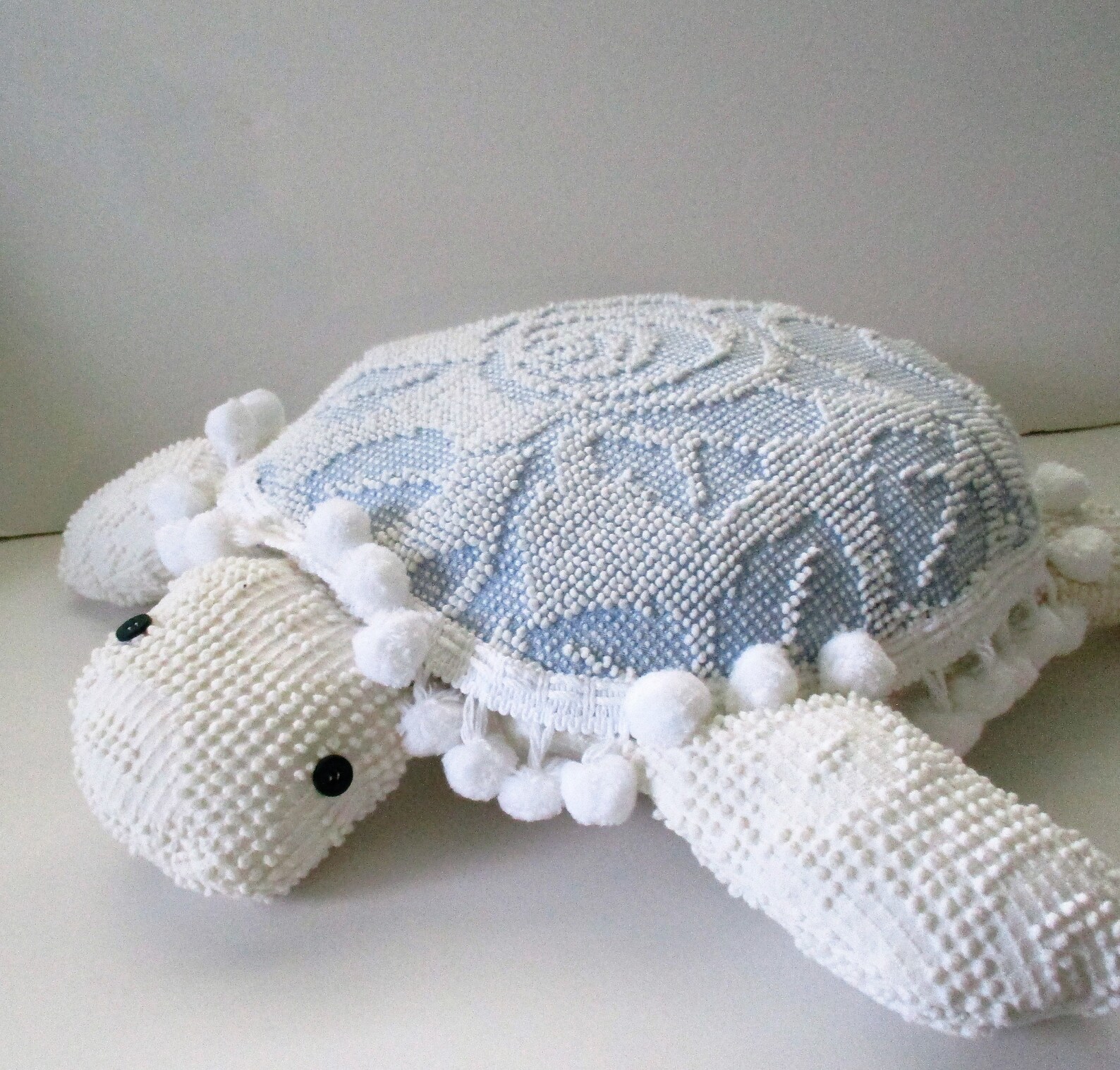 Sea Turtle Upcycled Pillow Chenille Sea Turtle Pillow - Etsy