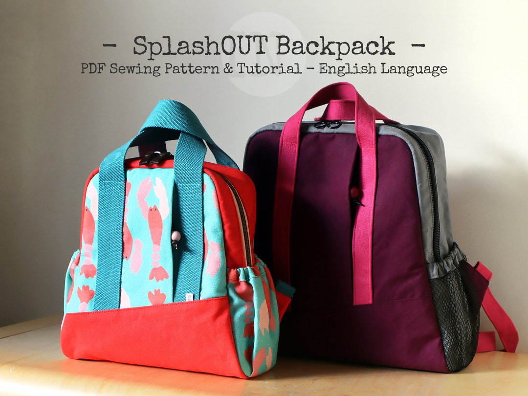 Splashout Backpack PDF Sewing Pattern - English Language - Etsy