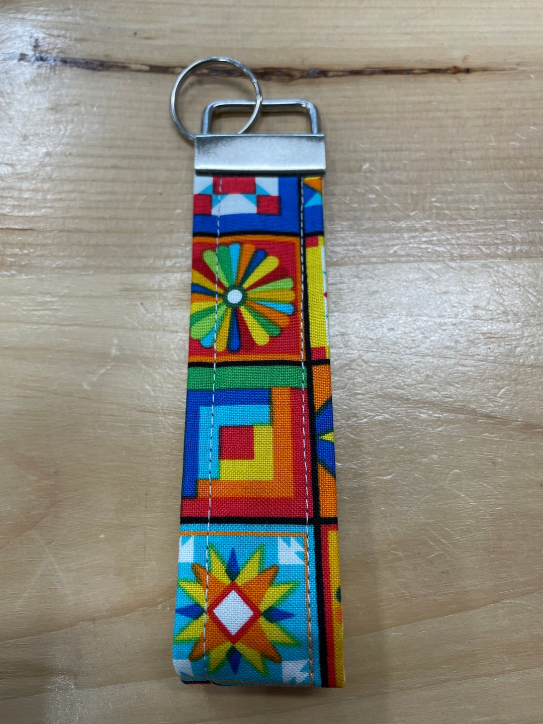 Quilt Square Keychain - Etsy