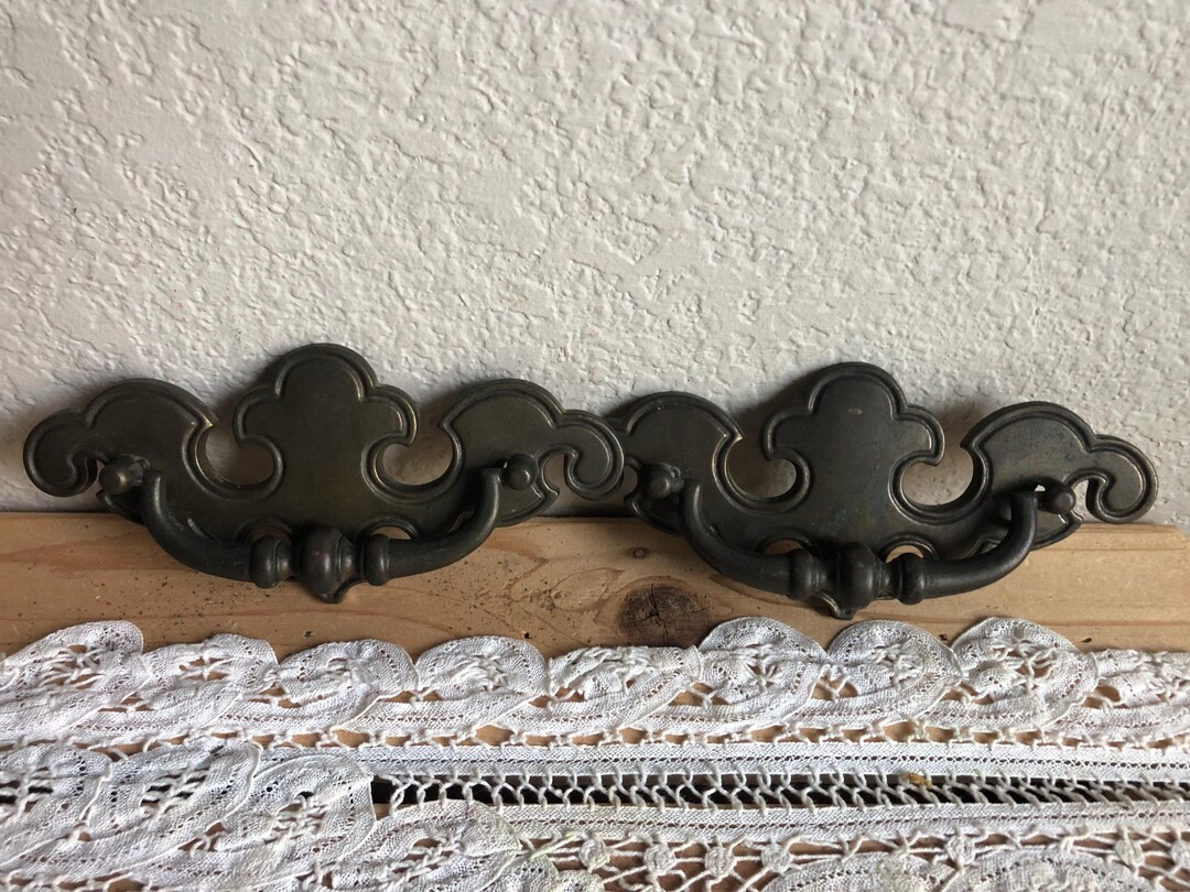 Two Large Metal Drawer Pulls/hardware Marked P-229-0 See Description - Etsy