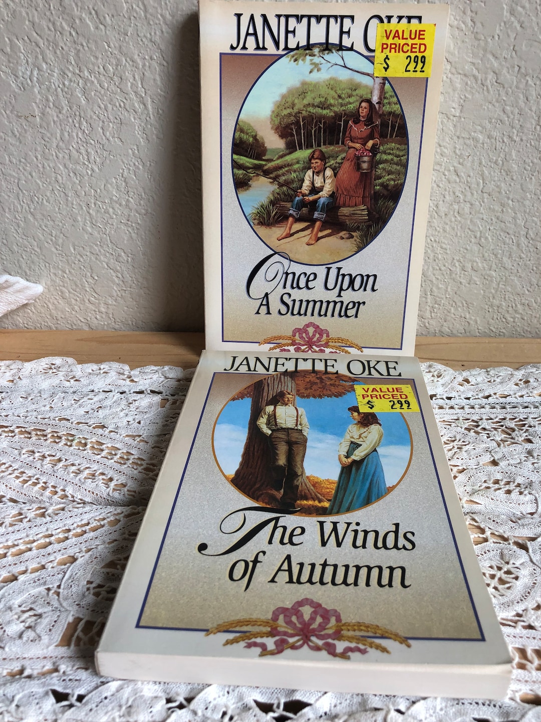 Two Paperback Books by Janette Oke: the Winds of Autumn and Once Upon A ...