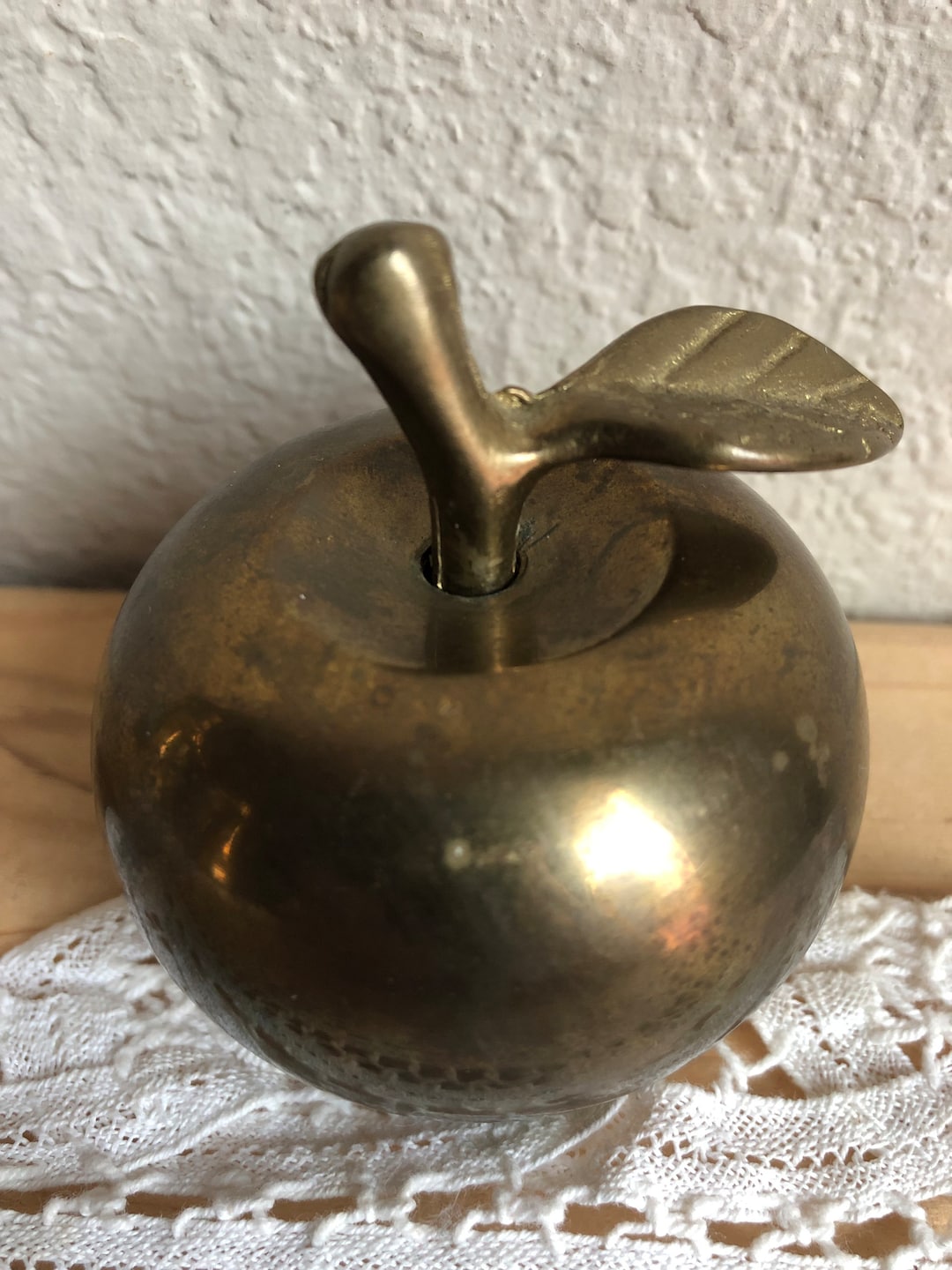 A Brass Bell in the Shape on an Apple See Description - Etsy
