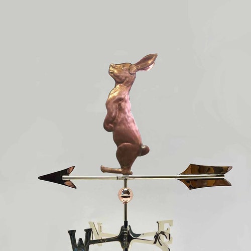 La Petite White Rabbit With Horn Weathervane - Etsy