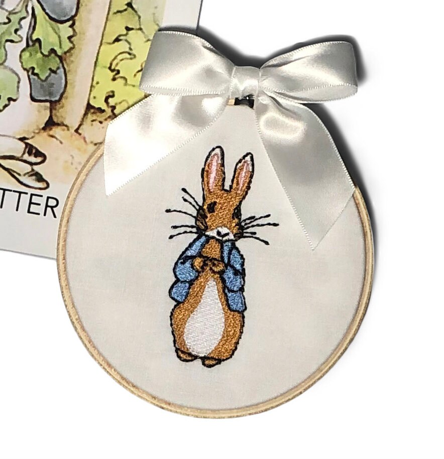 Ornament Embroidered Peter Rabbit Children's Character - Etsy UK
