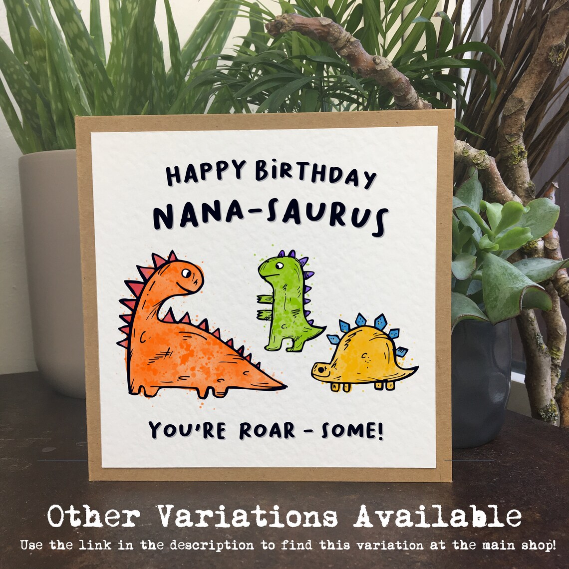 Dinosaurs Birthday Card Super-Saurus Silly-Saurus | Etsy