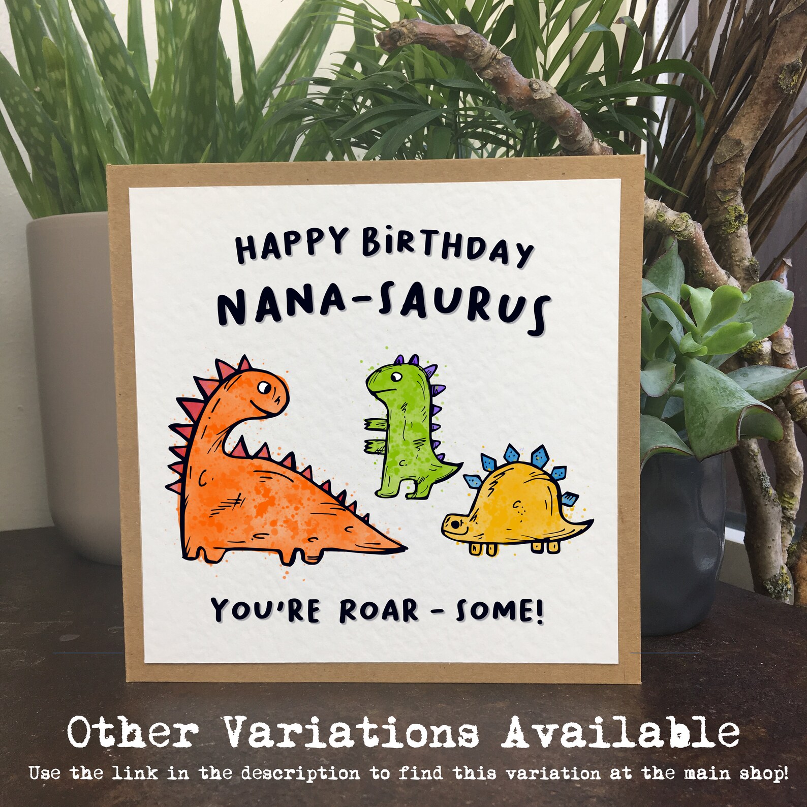 Dinosaurs Birthday Card - Super-saurus - Silly-saurus - Personalised ...