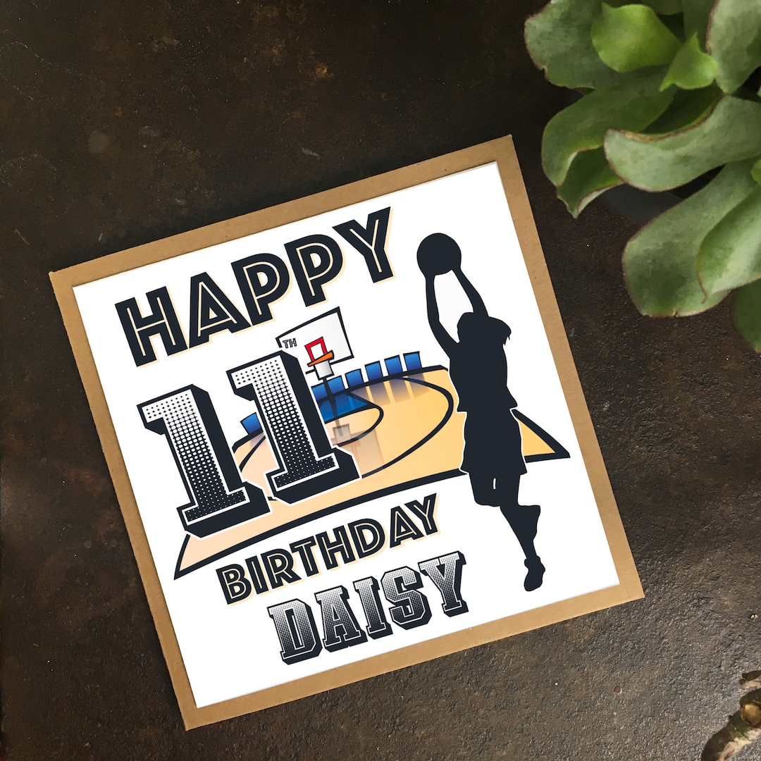 Netball Card Personalised Netball Card Name & Age Any Age Kids / Adults ...