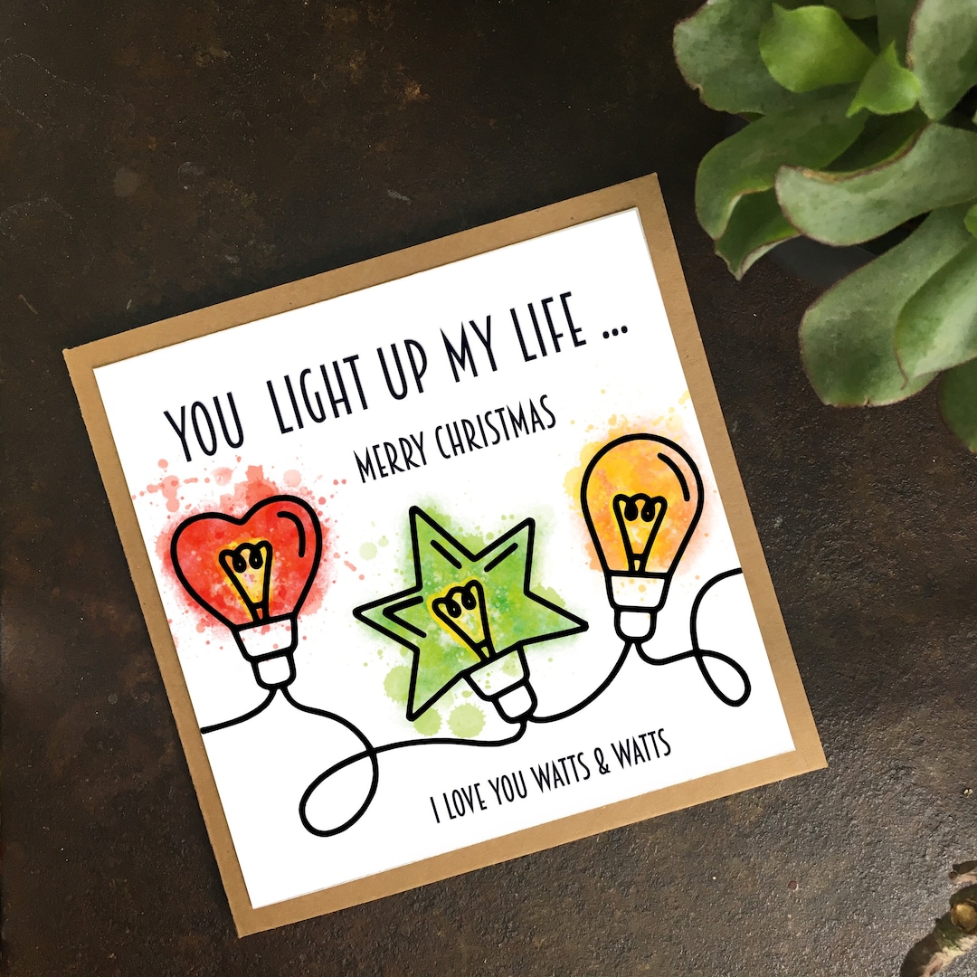 The One I Love Christmas Card - I Love You Christmas Card - Card and ...