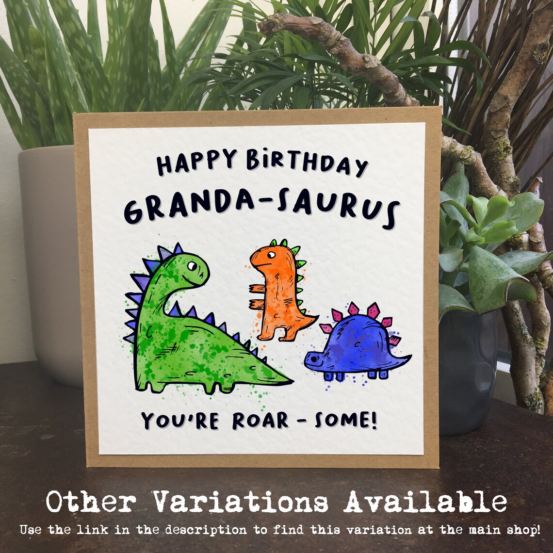 Dinosaurs Birthday Card Super-Saurus Silly-Saurus | Etsy